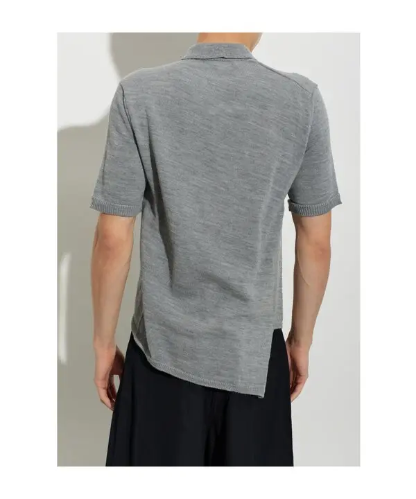 Comme Des Garçons Short-sleeved Polo Shirt With A Collar