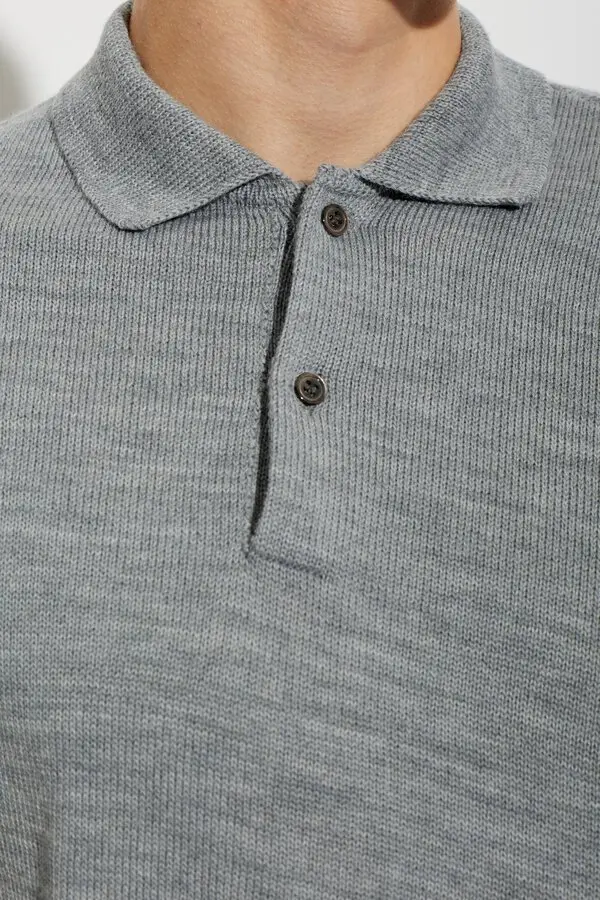 Comme Des Garçons Short-sleeved Polo Shirt With A Collar
