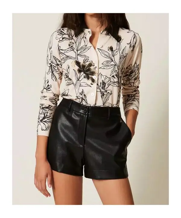 TWINSET Floral-patterned Knit Sweater