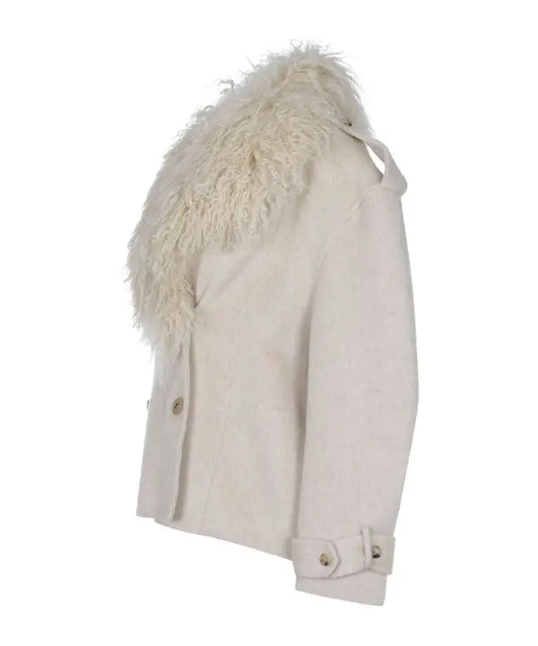 Giuseppe Di Morabito Belted Fur-collar Coat