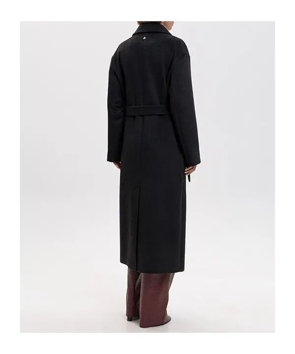 TWINSET Lapel Coat With Tie-waist