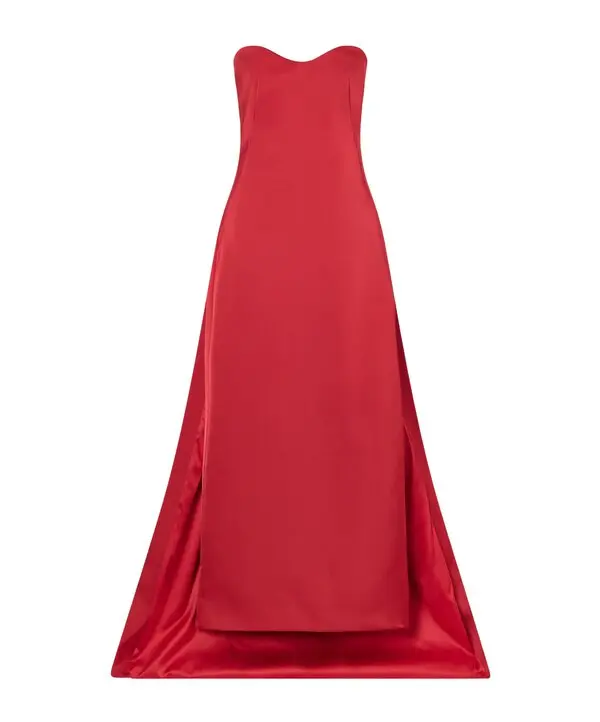 Simkhai Dinah Strapless Satin Gown