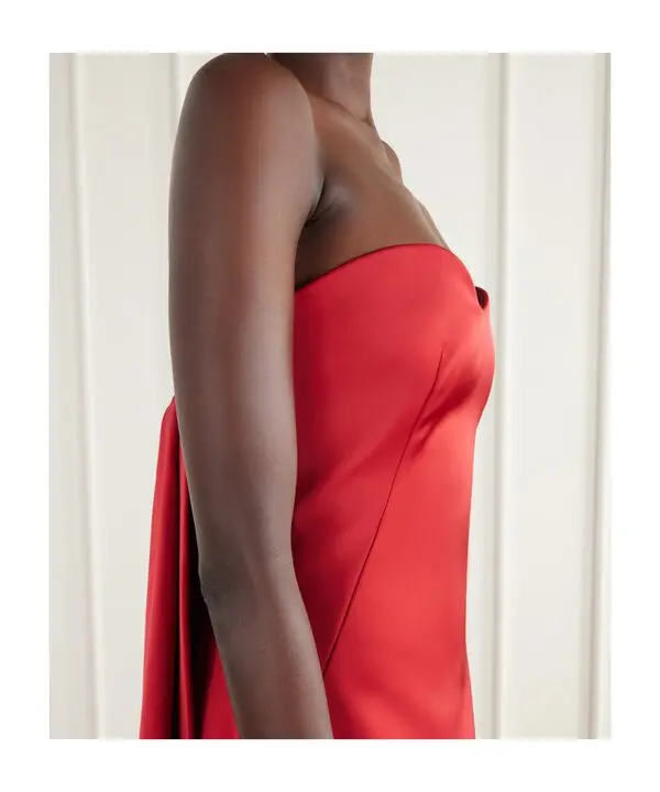 Simkhai Dinah Strapless Satin Gown