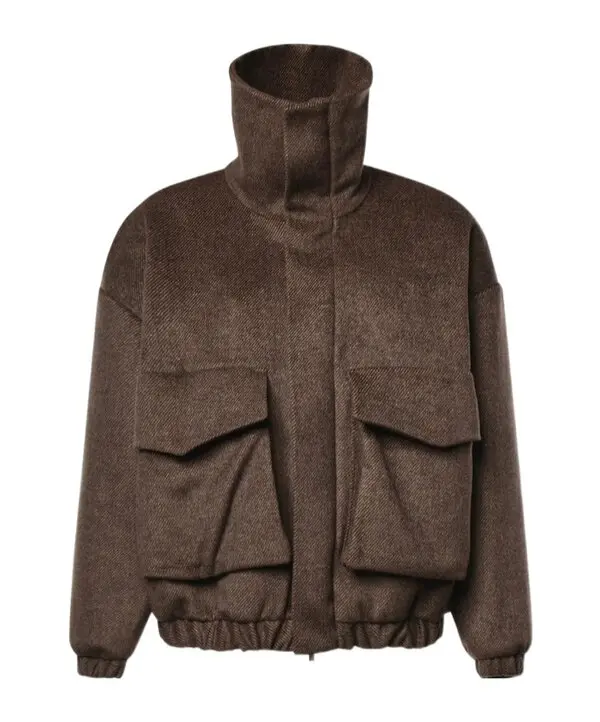 THE FRANKIE SHOP High-neck Long-sleeve Casual Jacket