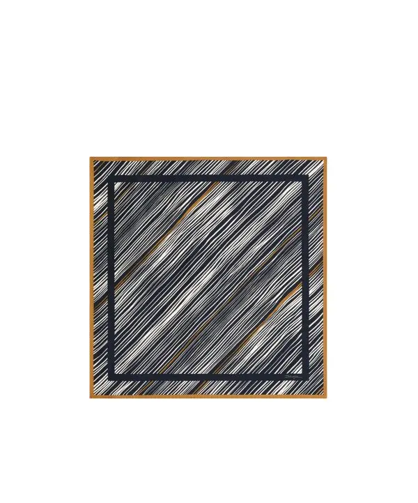 Dolce & Gabbana 70x70 Striped Silk Twill Scarf