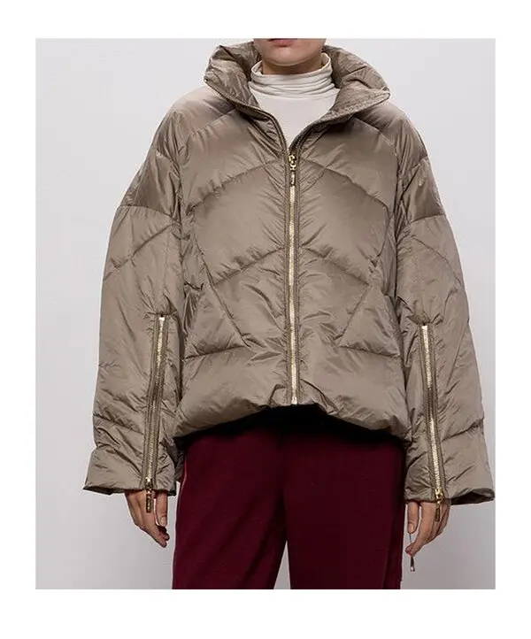 TWINSET Quilted Zip-up Down Jacket