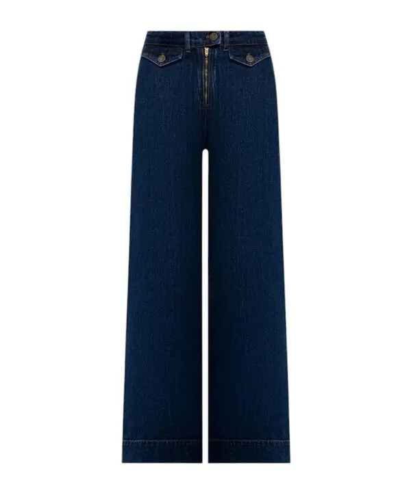TWINSET High-waisted Wide-leg Jeans