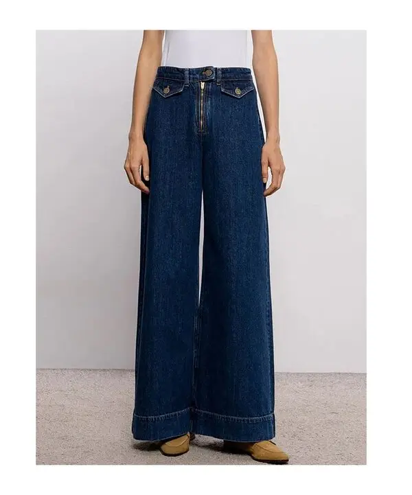 TWINSET High-waisted Wide-leg Jeans