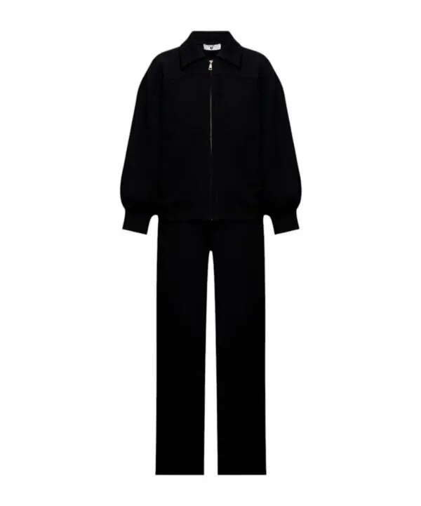 TWINSET Collared Zip-up Sweatshirt And Sweatpants Set
