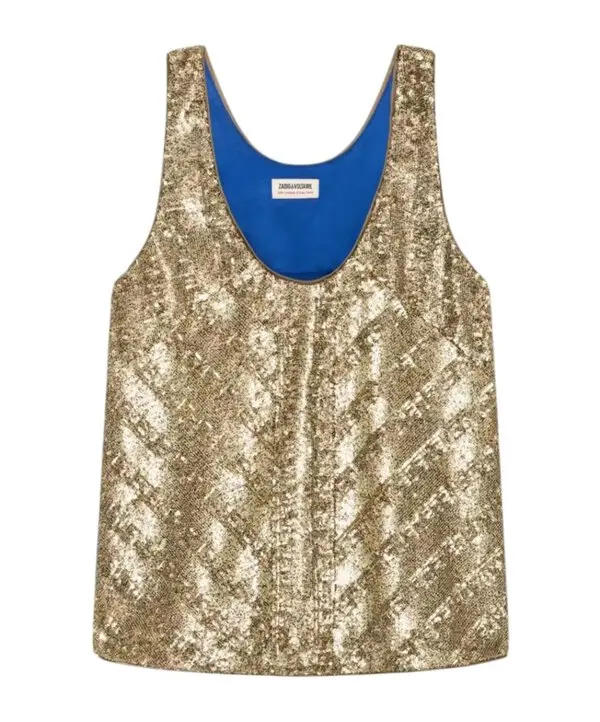 Zadig&Voltaire Sleeveless Top - Gold