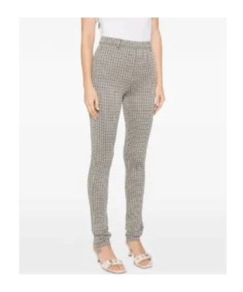 Patrizia Pepe Slim-fit Trousers With Houndstooth Pattern