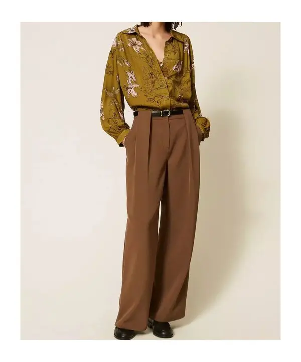 TWINSET Pleated-detail Casual Trousers