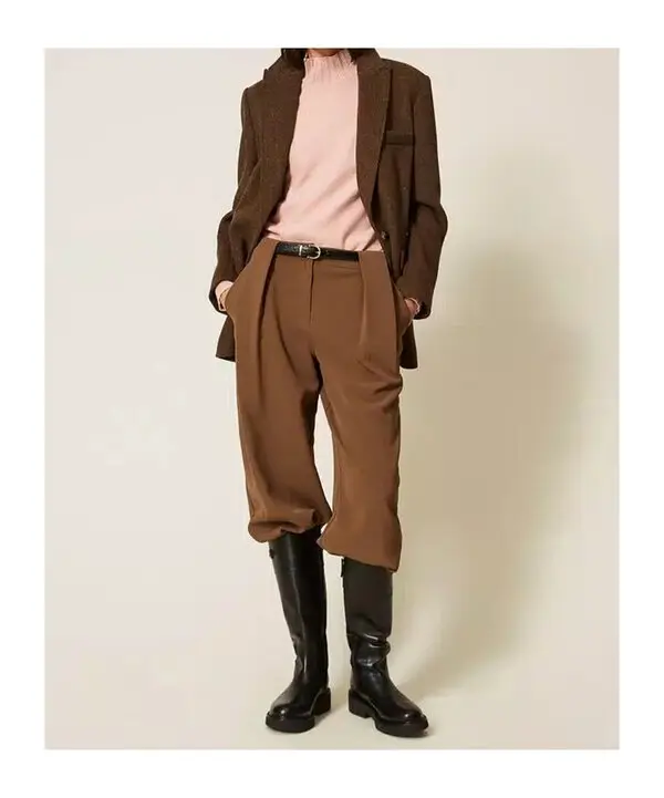 TWINSET Pleated-detail Casual Trousers