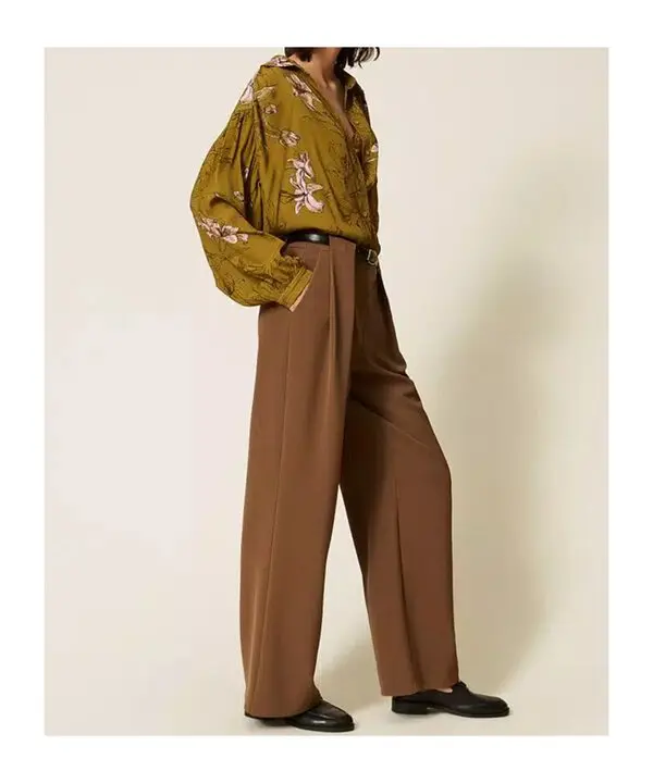 TWINSET Pleated-detail Casual Trousers