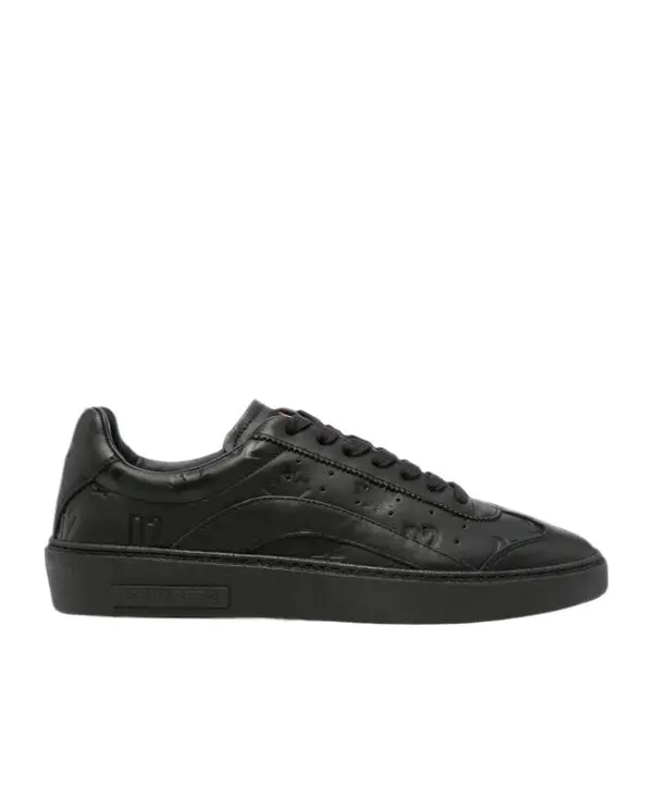 Dsquared2 Rider Logo-embossed Leather Sneakers