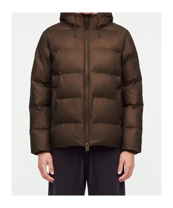 Rains Long-sleeved Hooded Padded Jacket