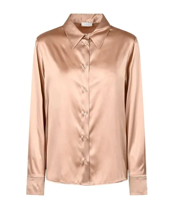 Peserico Embellished Satin Shirt