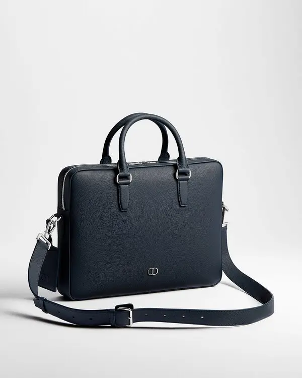 Dior Cd Icon Zipped Briefcase