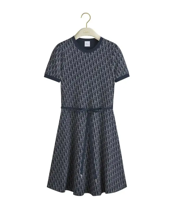 Dior Oblique Short Belted Dress