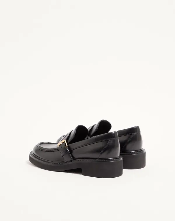 Valentino Garavani Vlogo Signature Embossed Slip-on Loafers