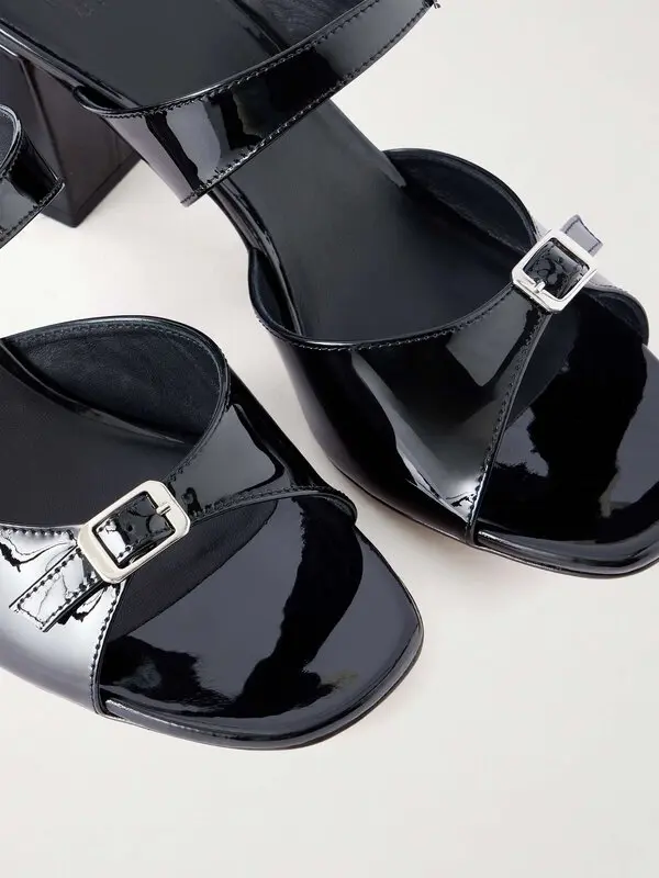 MARYAM NASSIR ZADEH Una 70 Patent-leather Sandals