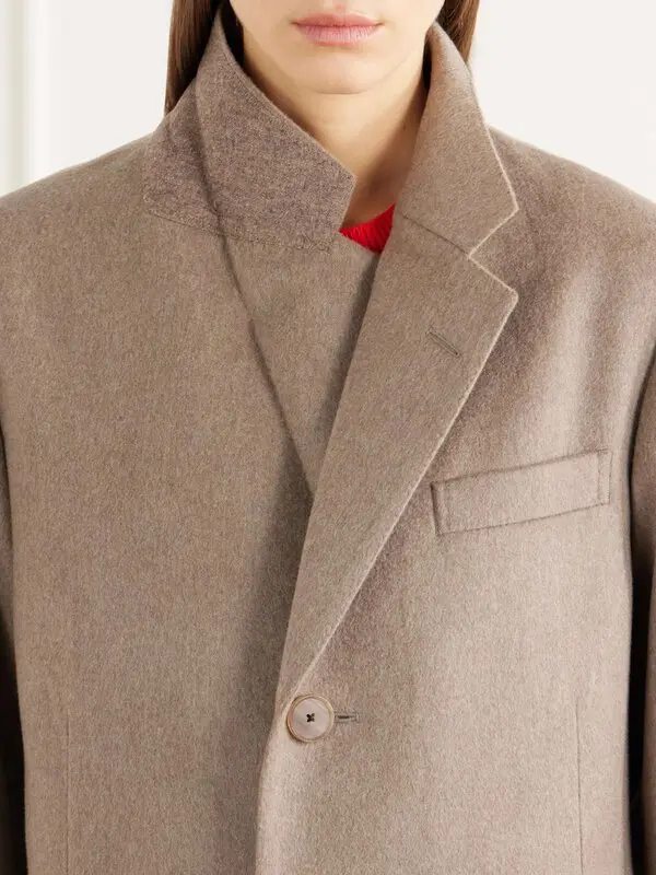 Auralee Moleskin Cashmere Coat