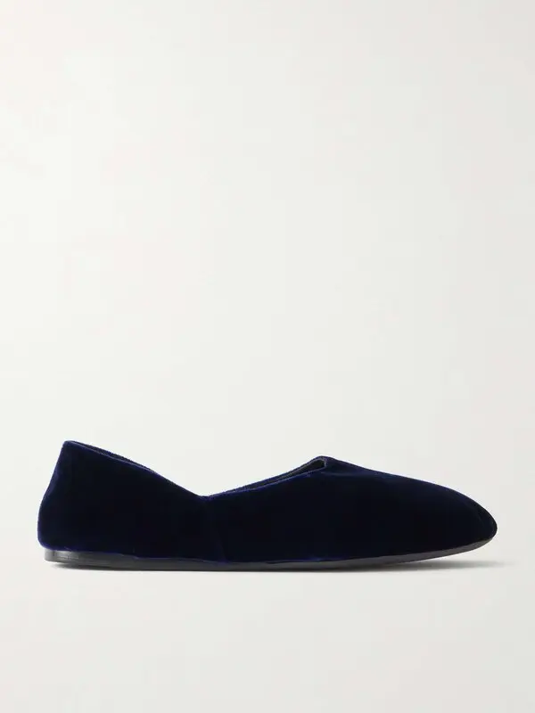 Khaite Jane Velvet Ballet Flats