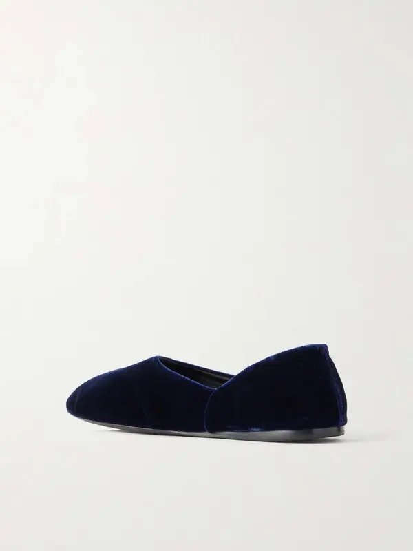 Khaite Jane Velvet Ballet Flats