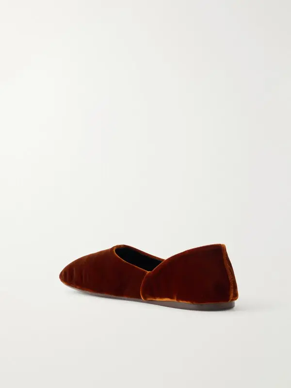 Khaite Jane Velvet Ballet Flats