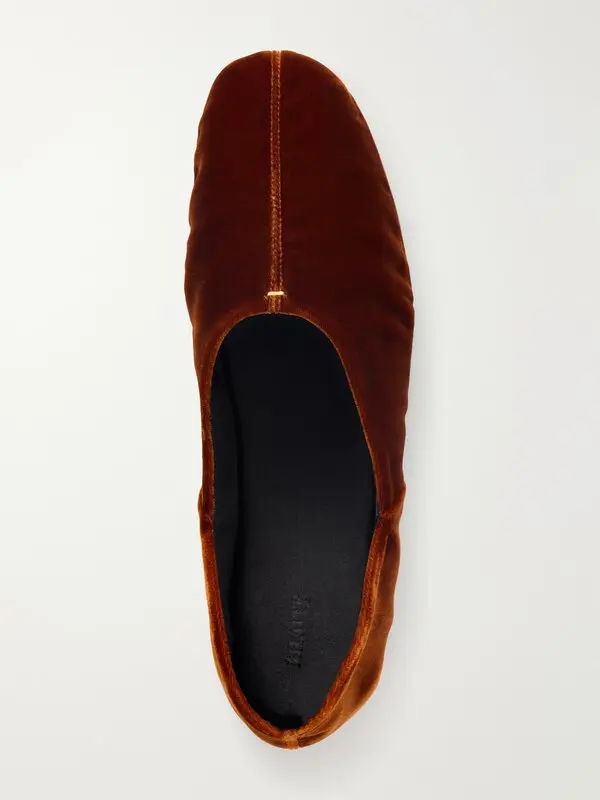 Khaite Jane Velvet Ballet Flats