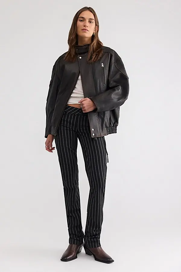 AGOLDE Danver Moto Leather Jacket