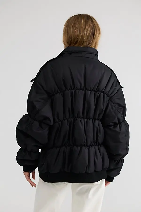 ASPARAGUS Asymmetrical Bomber Jacket
