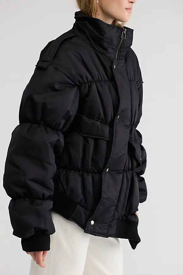 ASPARAGUS Asymmetrical Bomber Jacket