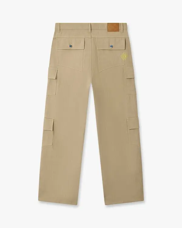 Casablanca Beige Desert Canvas Denim Jeans