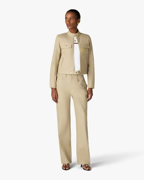 Casablanca Beige Desert Canvas Denim Jeans