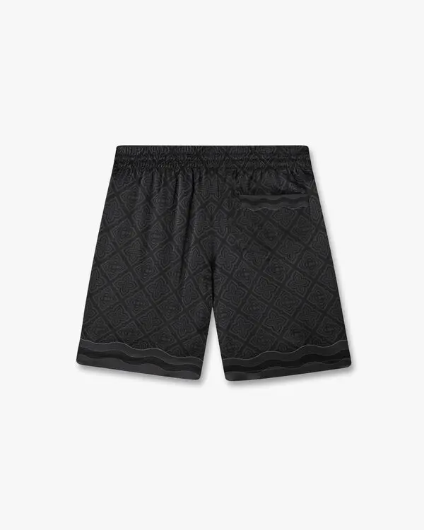 Casablanca Radiating Monogram Silk Shorts