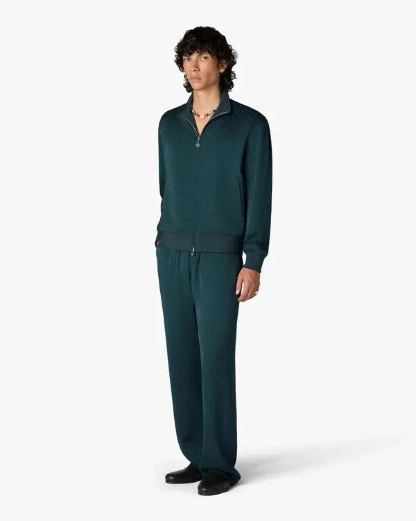Casablanca Dark Teal Monogram Trousers
