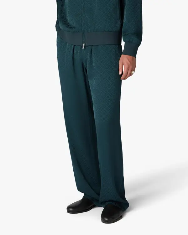 Casablanca Dark Teal Monogram Trousers
