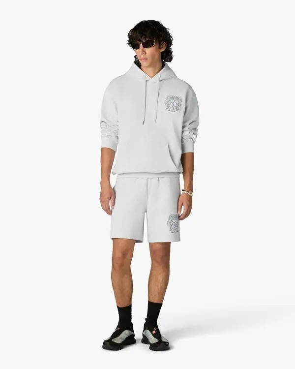 Casablanca Grey Eveil Ancestral Applique Hooded Sweatshirt