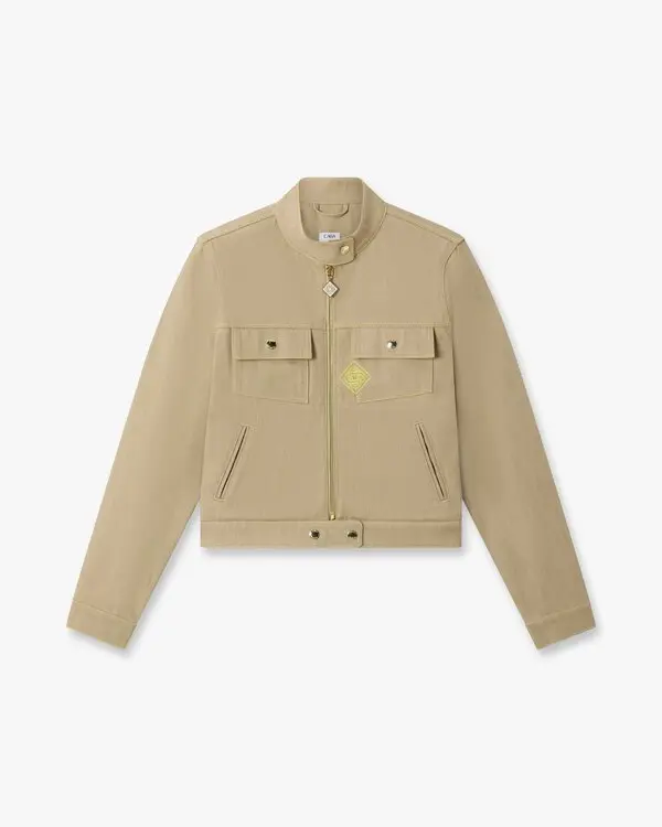 Casablanca Beige Desert Canvas Denim Jacket