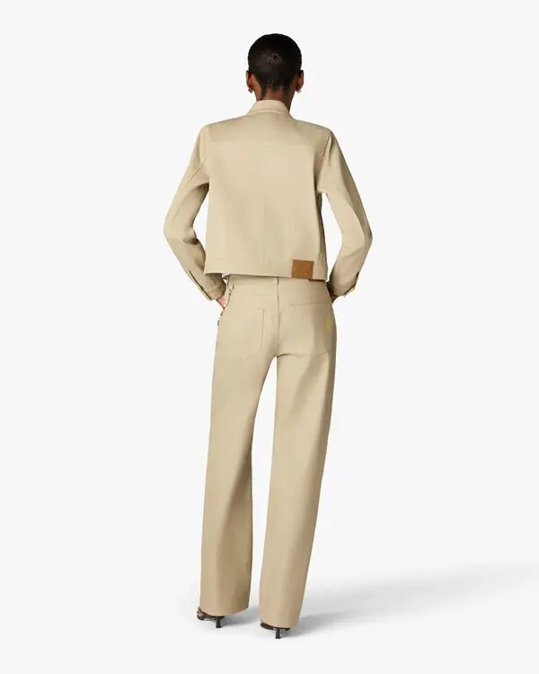 Casablanca Beige Desert Canvas Denim Jacket