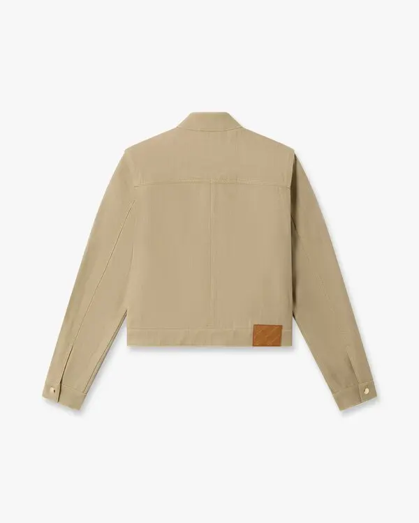 Casablanca Beige Desert Canvas Denim Jacket