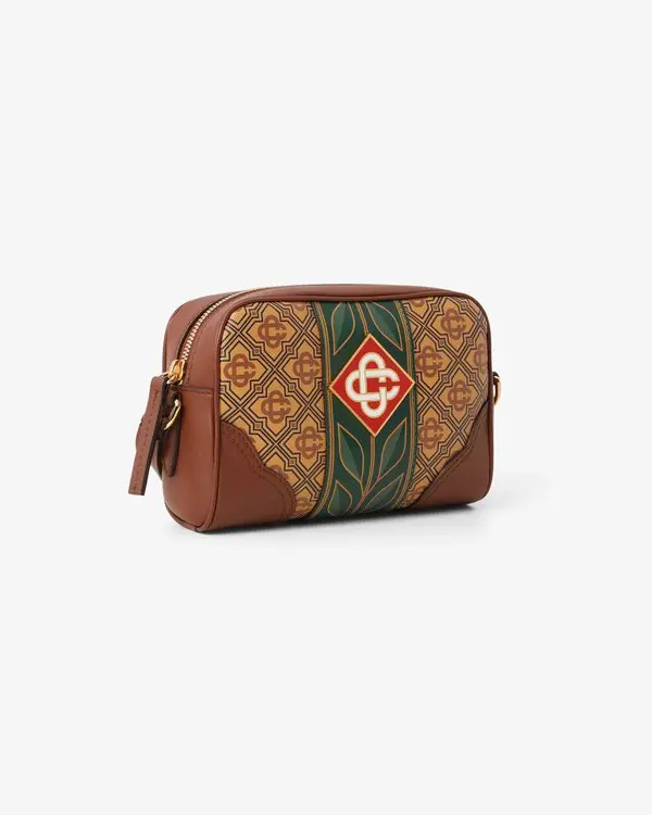 Casablanca Beige Monogram Crossbody Bag By