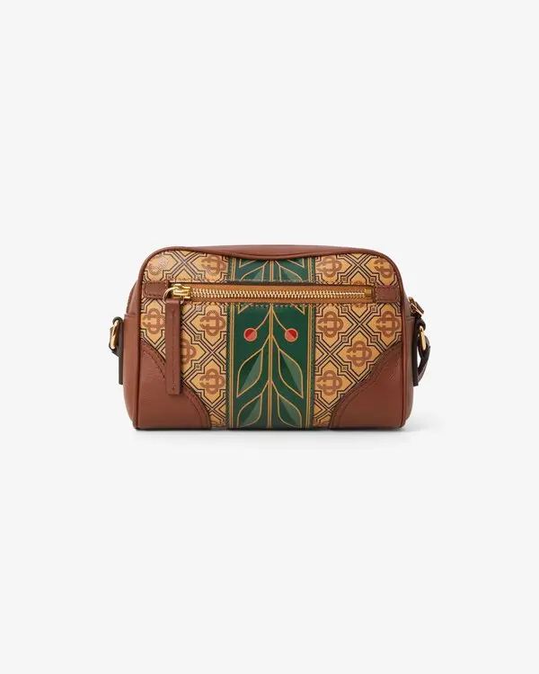 Casablanca Beige Monogram Crossbody Bag By