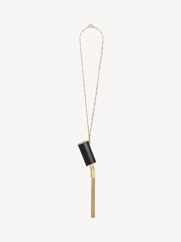Balmain Ophir Lighter Holder In Smooth Leather