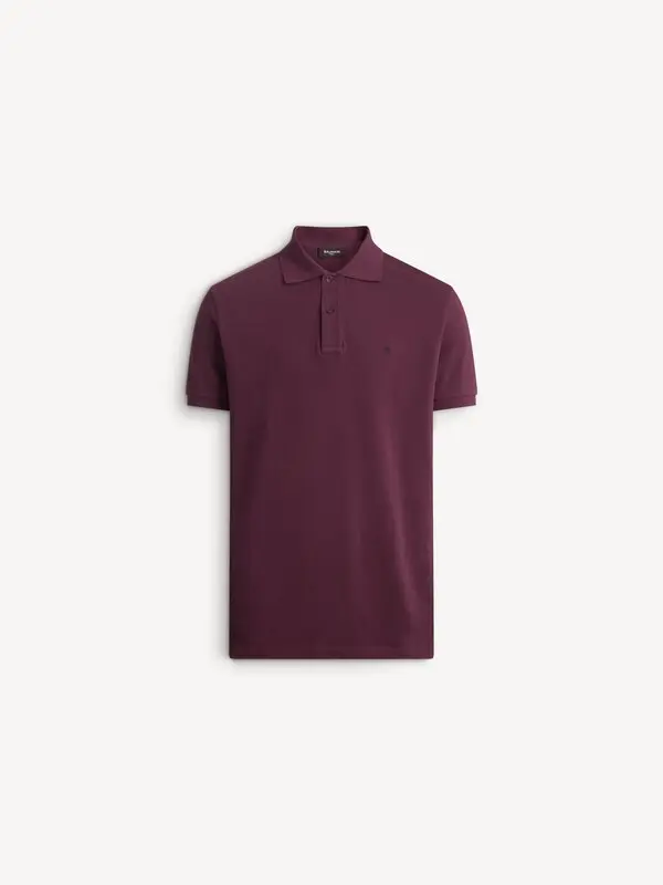 Balmain B Embroidered Cotton Polo Shirt