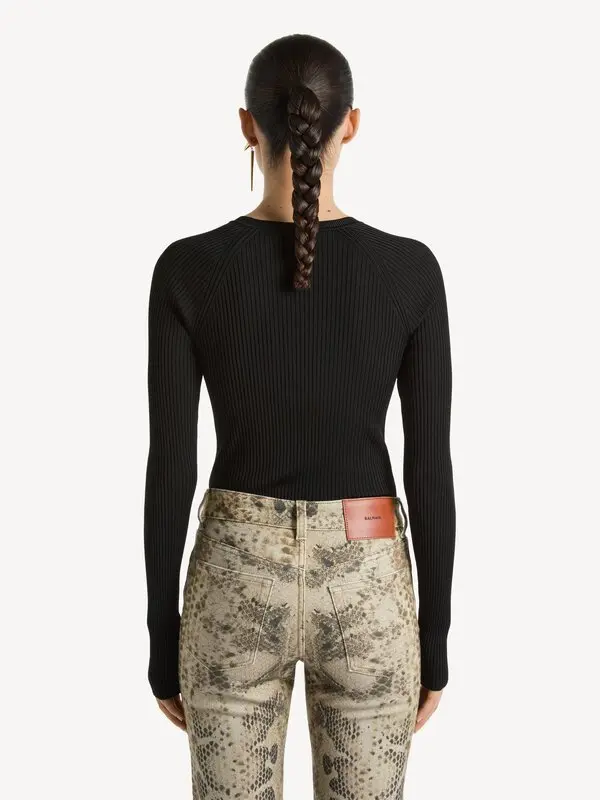 Balmain Ribbed Knit Jumper