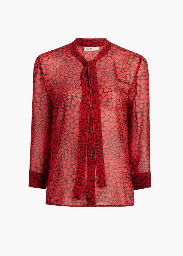 Khaite Dolly Top - Black/red