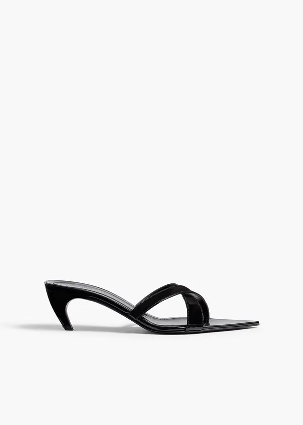Khaite Sophie Kitten Heel Sandal - Black