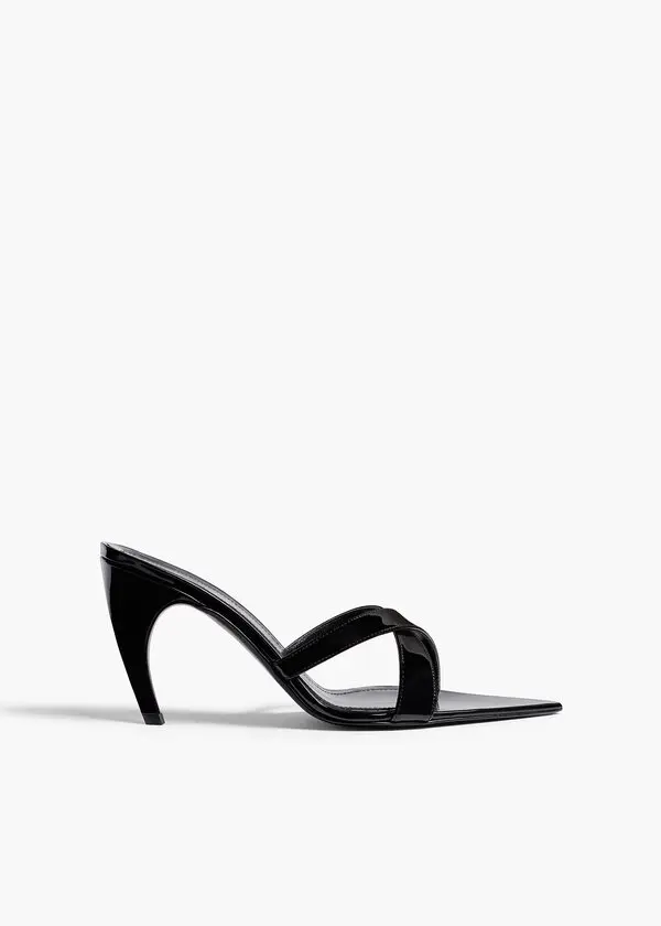 Khaite Sophie Sandal In Patent Leather